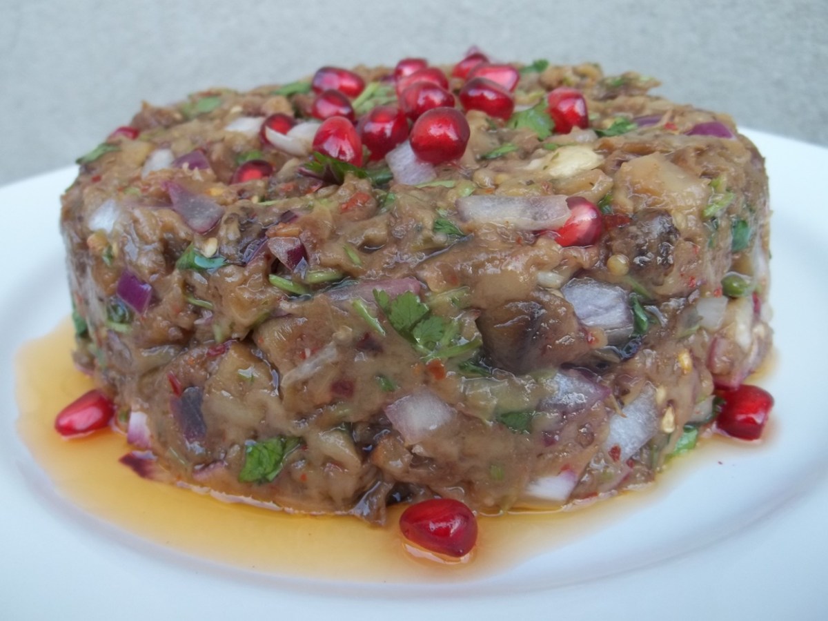 About Food – Eggplant Caviar with Pomegranate | Georgia About