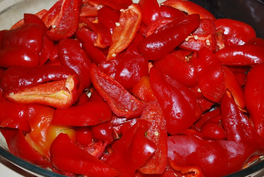 About Food – Marinated Eggplant with Red Peppers | Georgia About
